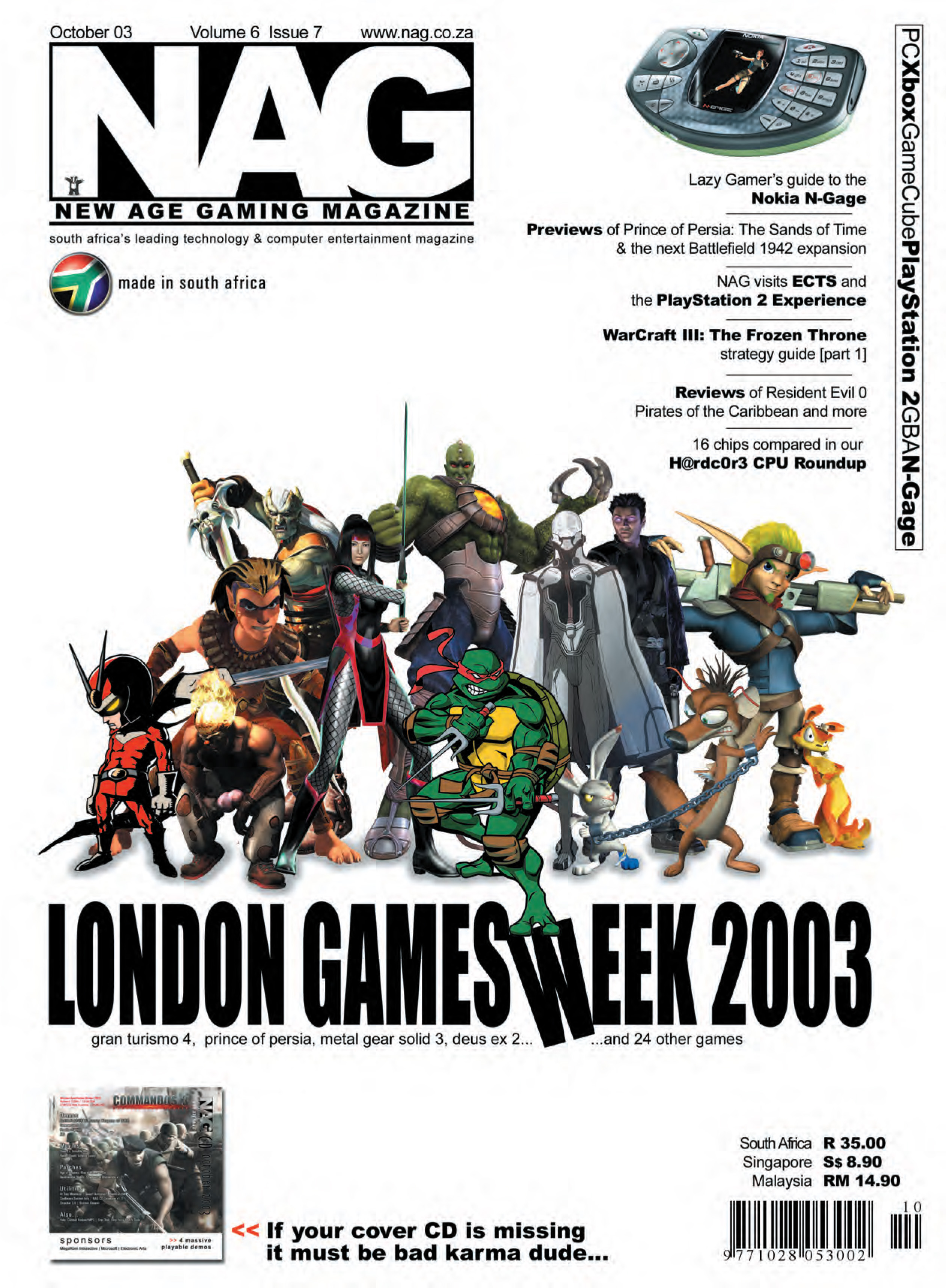 New Age Gaming Magazine October 2003
