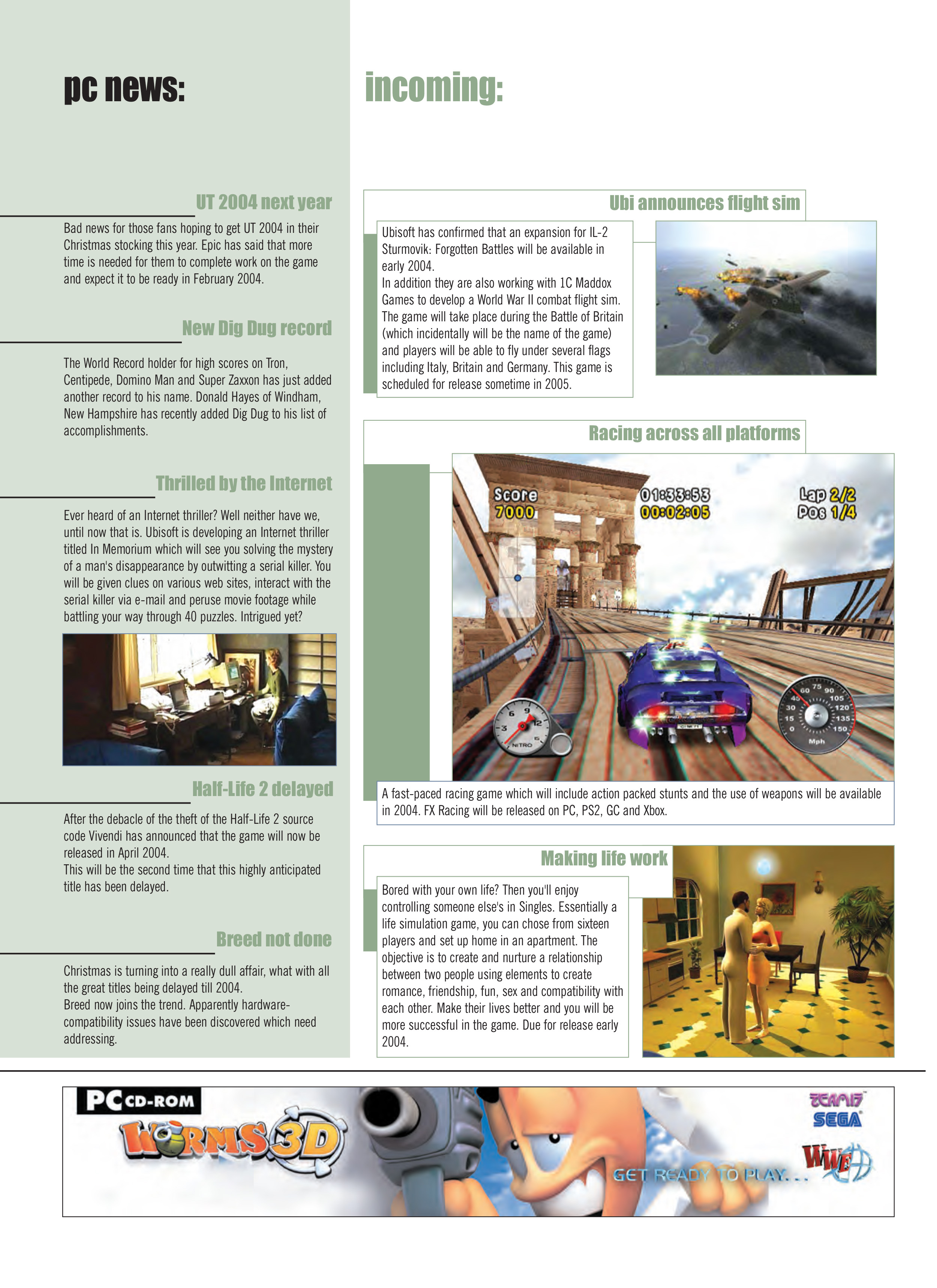 New Age Gaming Magazine December 2003