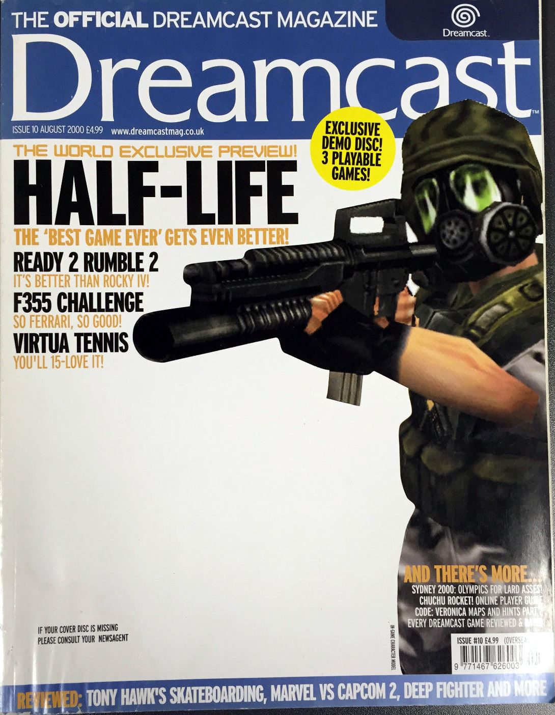 Official Dreamcast Magazine (UK) at Valve Games Magazines Collection